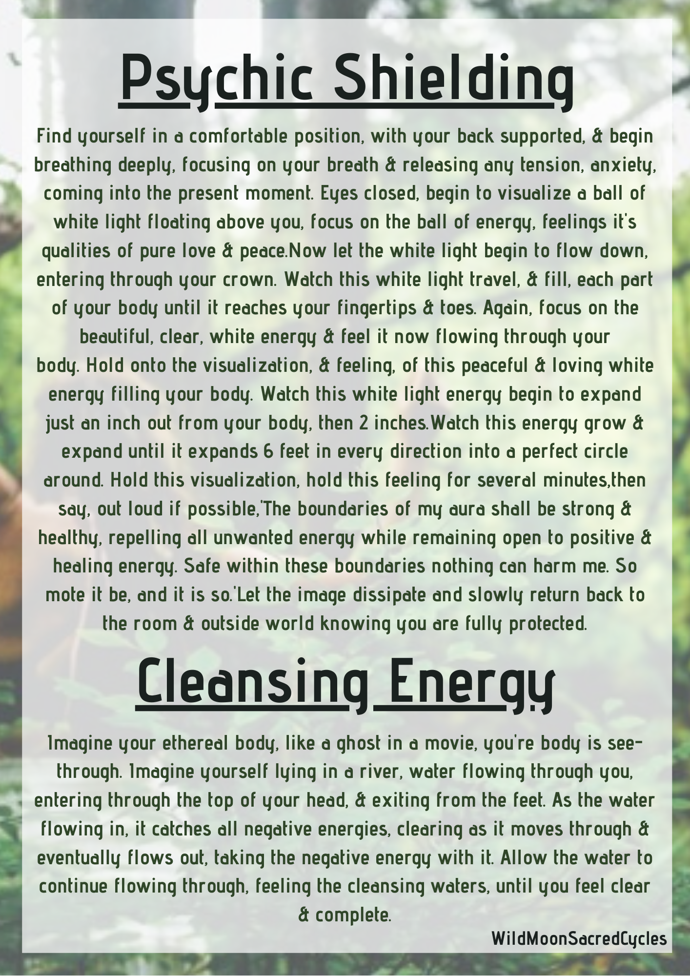 Daily Ritual for Shielding & Grounding